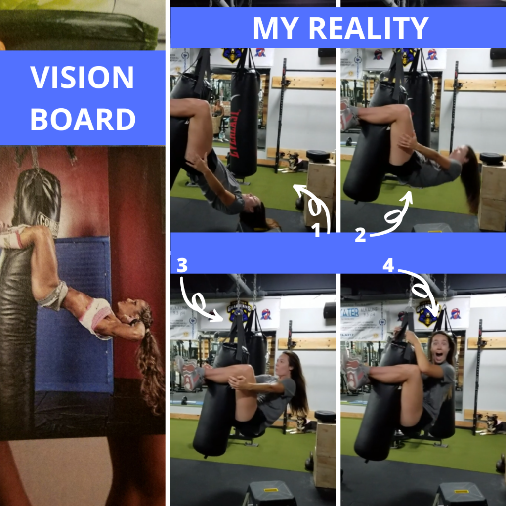 Punching Bag Sit ups – Growth and Grace